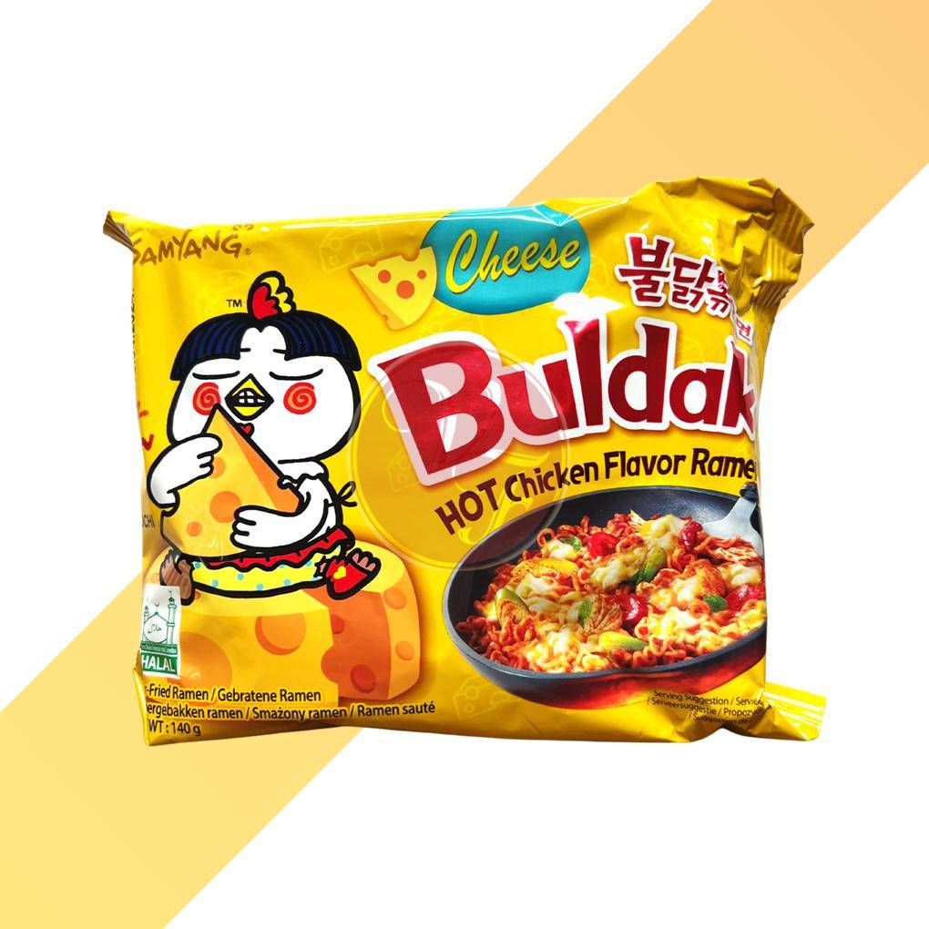 Buldak Cheese (Yellow) von Samyang (Buldak Ramen Käse - Gelb) - 140 g ...